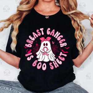 Breast Cancer is Boo Sheet Png, Retro Breast Cancer Png, Ghost Ribbon ...