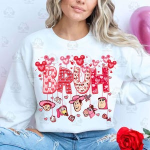 Valentine Bruh Toy Cartoon Valentine Png, His and Hers Png, Happy ...