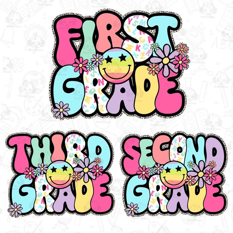 Retro Back to School Bundle, Kindergarten, First Day of School, School ...