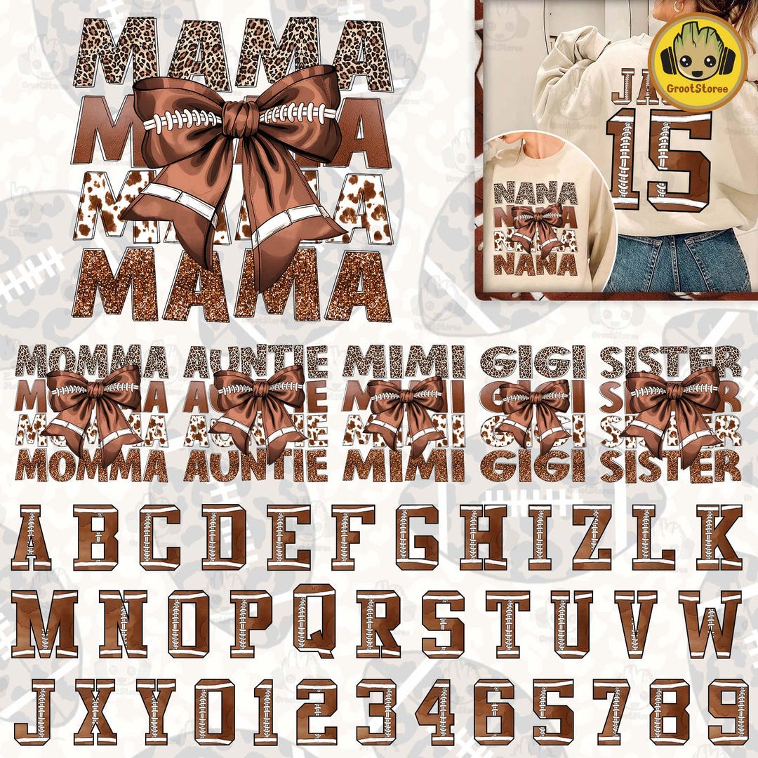 CUSTOM Mama/mimi Fall Football Retro Png, Fall Png, Fall Vibes Png ...