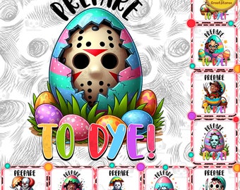 Horror Easter Png Bundle, Prepare to Dye Killer Easter Chibi Png Bundle ...