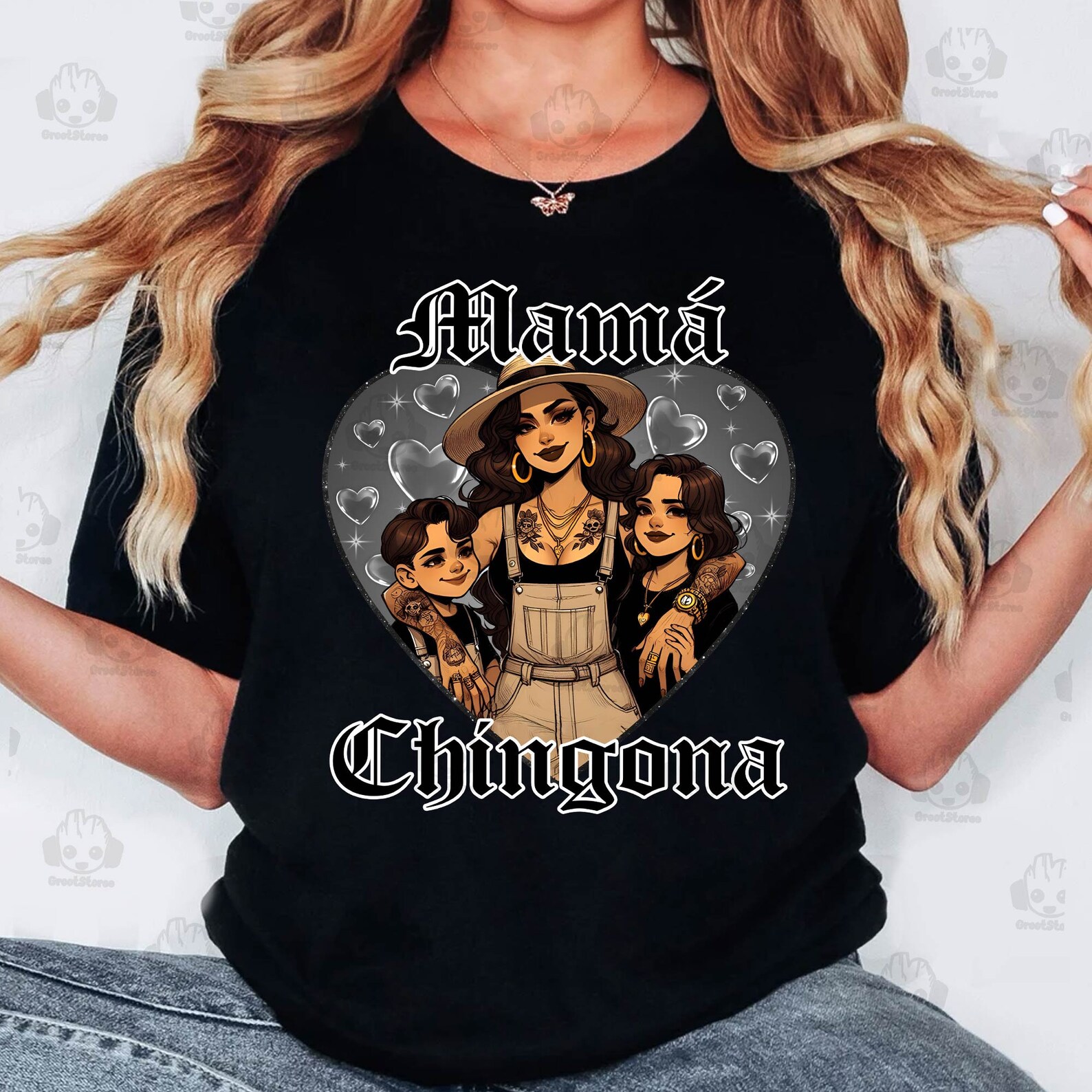 Mama Chingona Png, Chibi Style Latina Mother's Day PNG for UV DTF, Gift ...