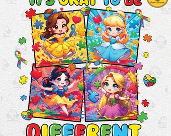 Squad Autism Princess Png, Its Okay to Be Different Png, Awareness Png ...