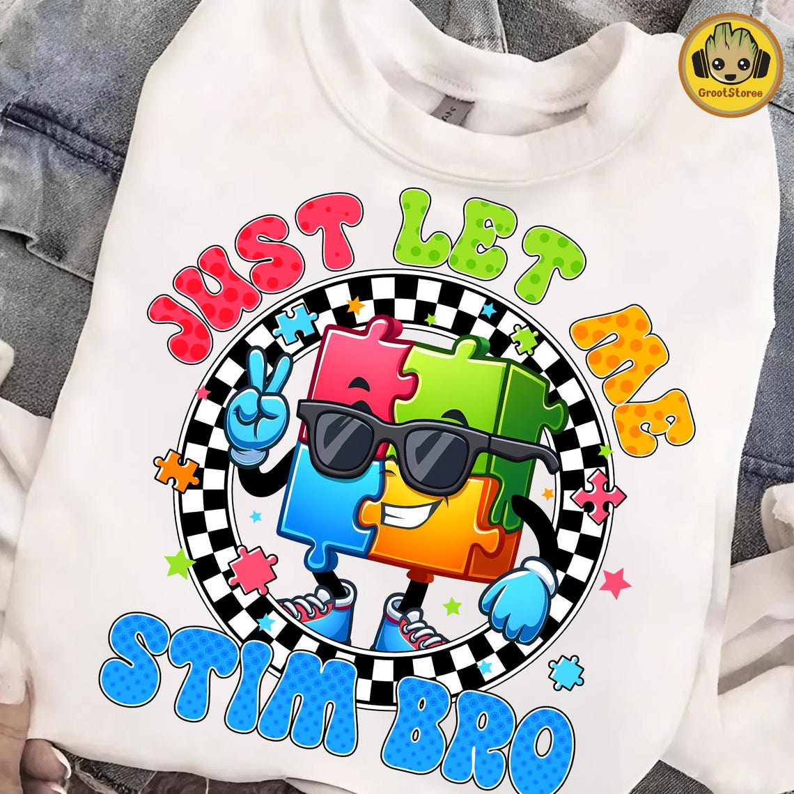Just Let Me Stim Bro Png, Autism Awareness Png, Special Education ...