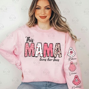 Custom This Mama Loves Her Boos Png Custom Kid Name, Valentine Mama Png ...