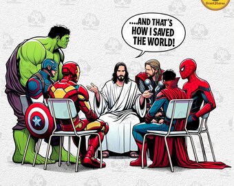 That's How I Saved the World Jesus Superheroes Png Shirt, Funny ...