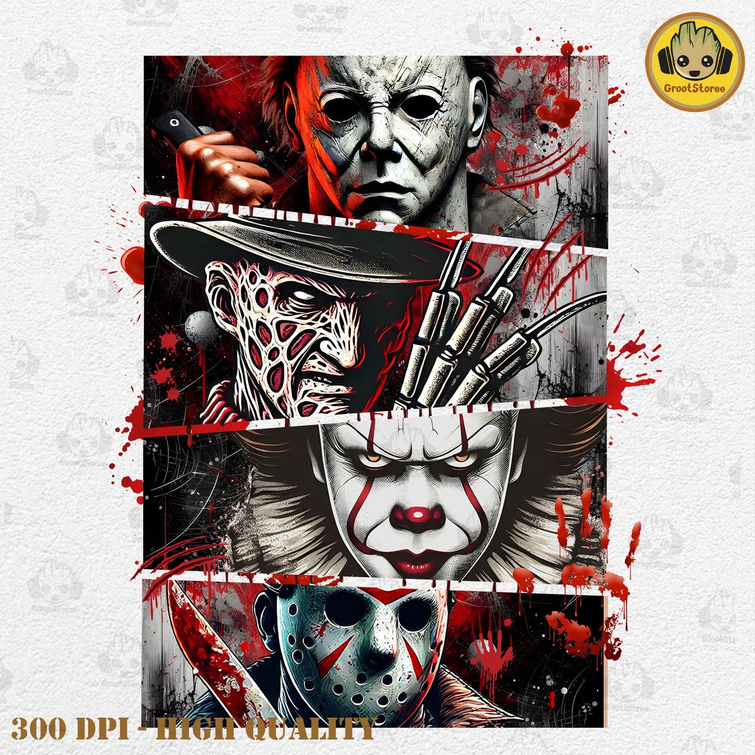 Friends Horror Characters Png, Halloween Horror Characters Png, Happy ...