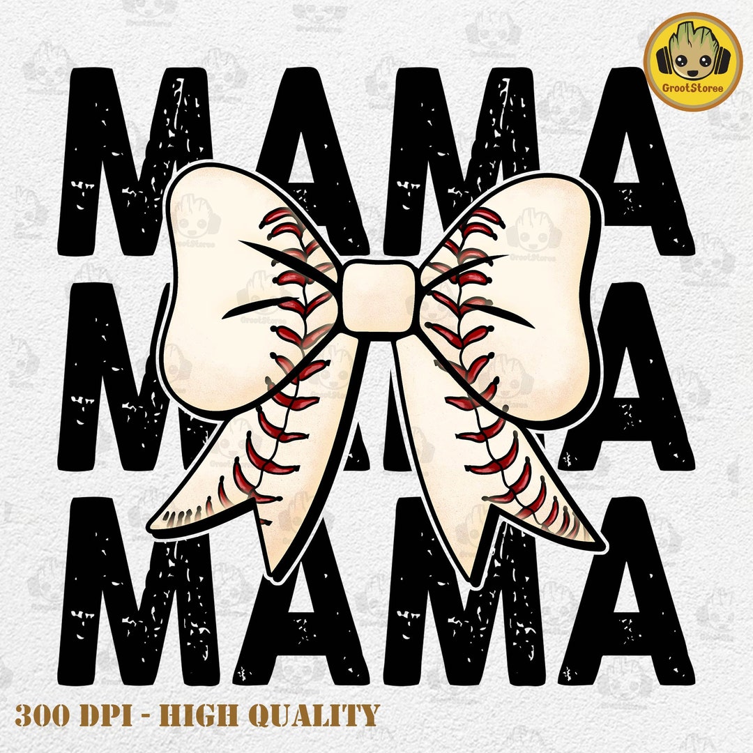Bow Baseball Mama Sport Png, Sport Mama Png, Gift for Mom, Mother's Day ...