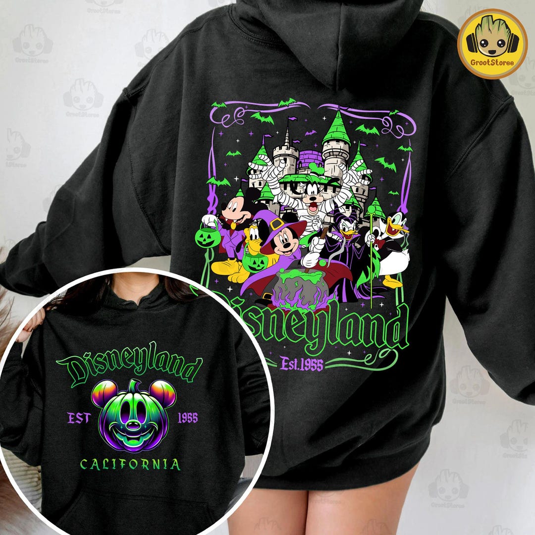 Halloween Mouses and Friend Png, Retro Halloween Cartoon Png, Spooky ...