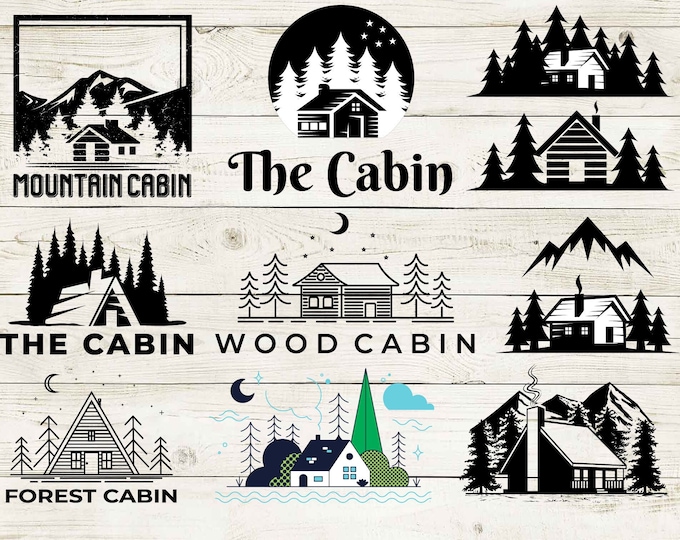 Cabin Wood Lake Life Camping Svg, Forest Svg, Outdoor Svg, Landscape ...