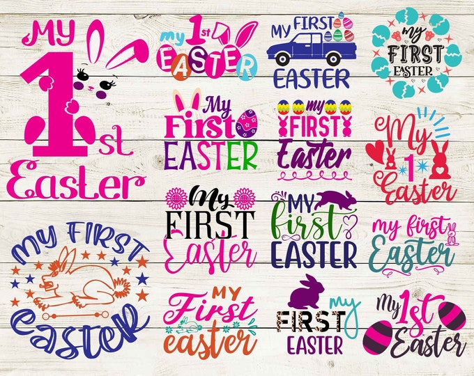 My First Easter Svg, Easter SVG PNG Bundle, Happy Easter Svg, Easter ...