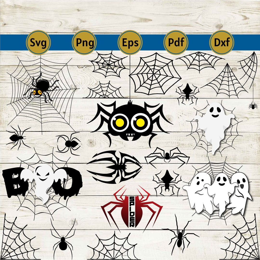 Spiderweb Svg, Cute Spider Svg, Spider Png, Halloween Spider Svg ...