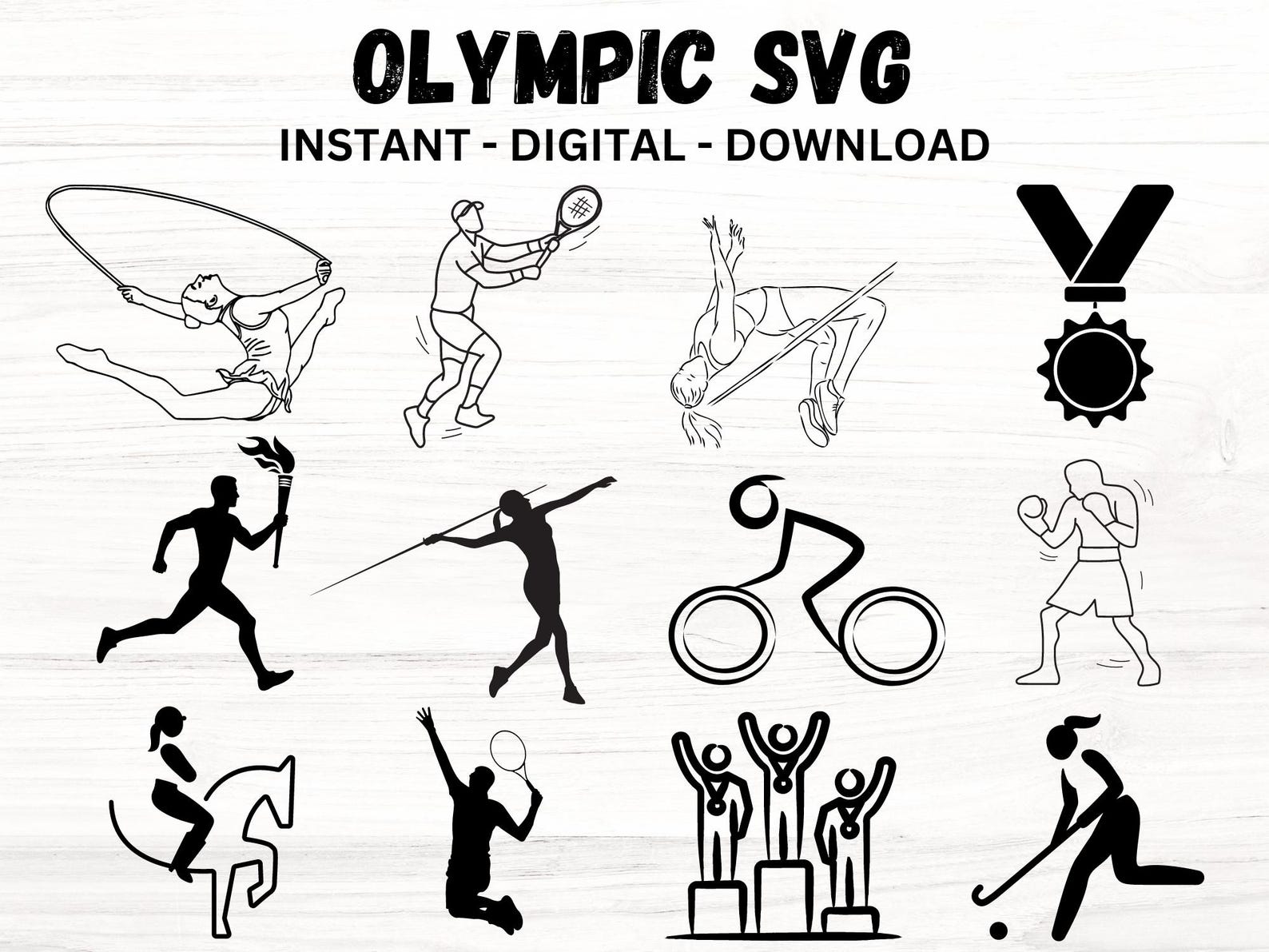 Olympic Svg, Olympic Bundle SVG, Olympic Png, Eiffel Tower, Paris ...