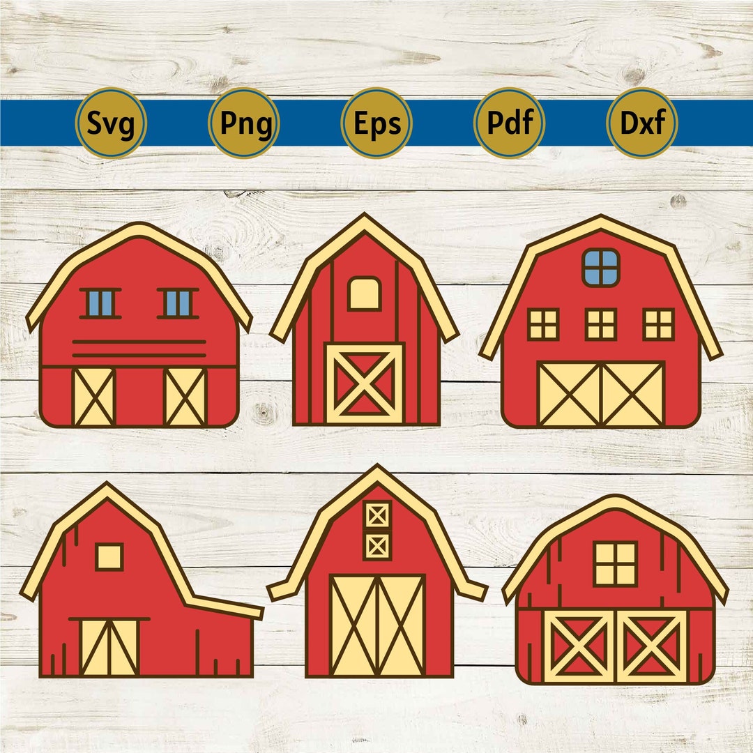Rustic Barn Svg, Barn Svg, Barn Png, Barn Clipart, Farm Animal Svg, Hen ...