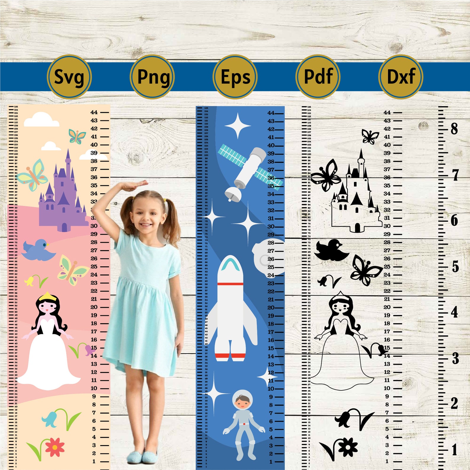 Kids Growth Chart Svg, Growth Chart Ruler, Growth Chart, Growth Ruler ...