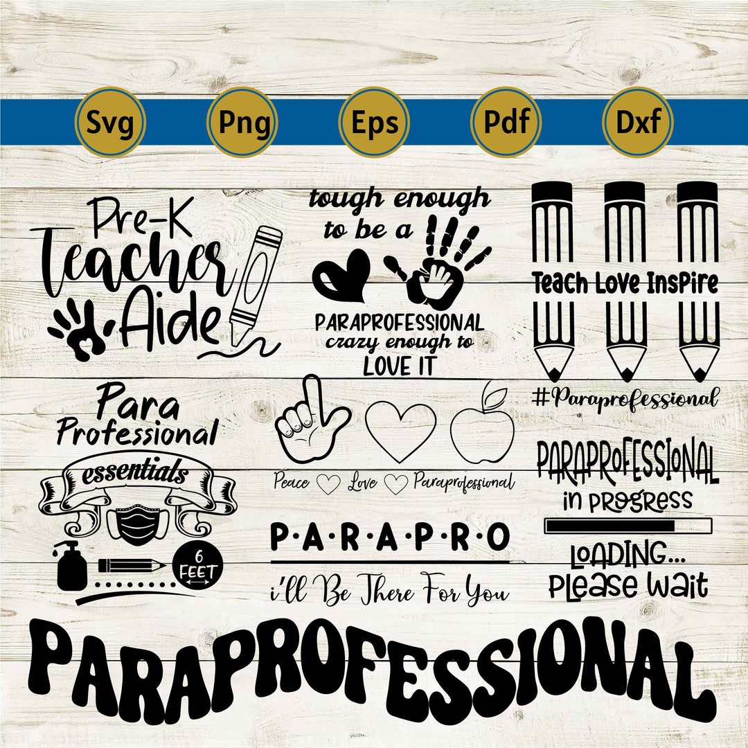 Paraprofessional Svg, Para Svg, Paraprofessional Png, Teacher Svg ...
