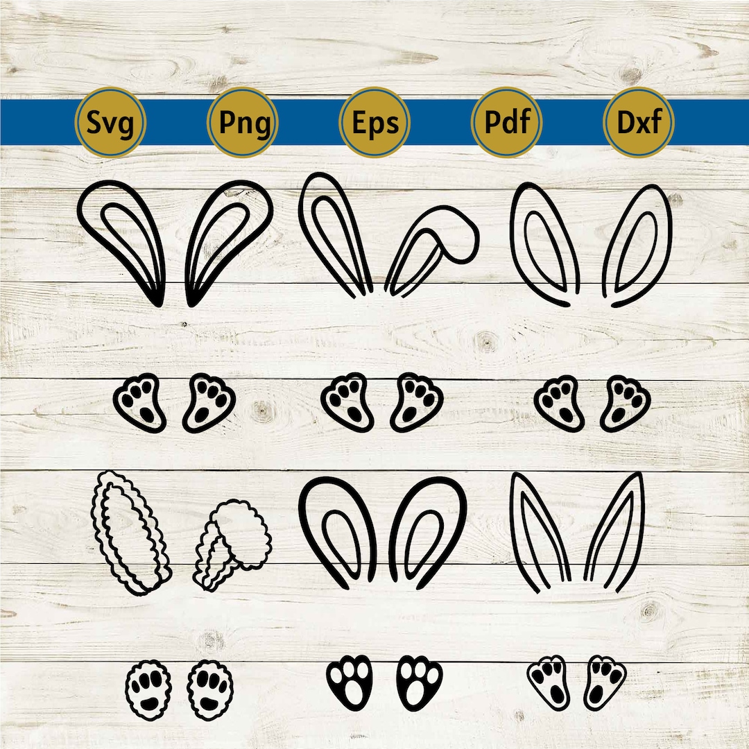 Bunny Feet Svg, Bunny Feet Svg Clipart, Bunny Feet Png, Easter Svg ...