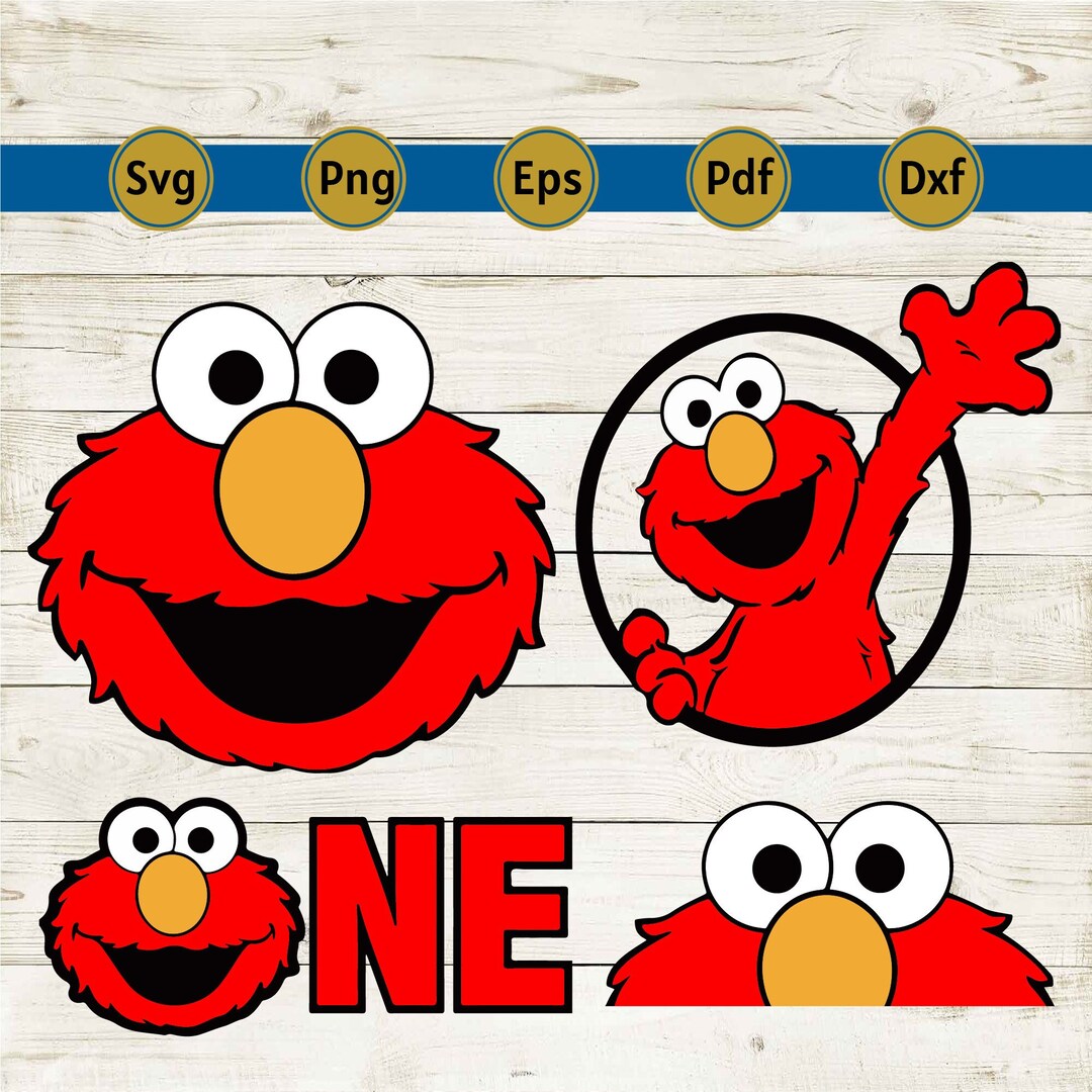 Elmo Svg, Elmo Png, Elmo Clipart, Elmo Shirt, Street Svg, Faces Street ...