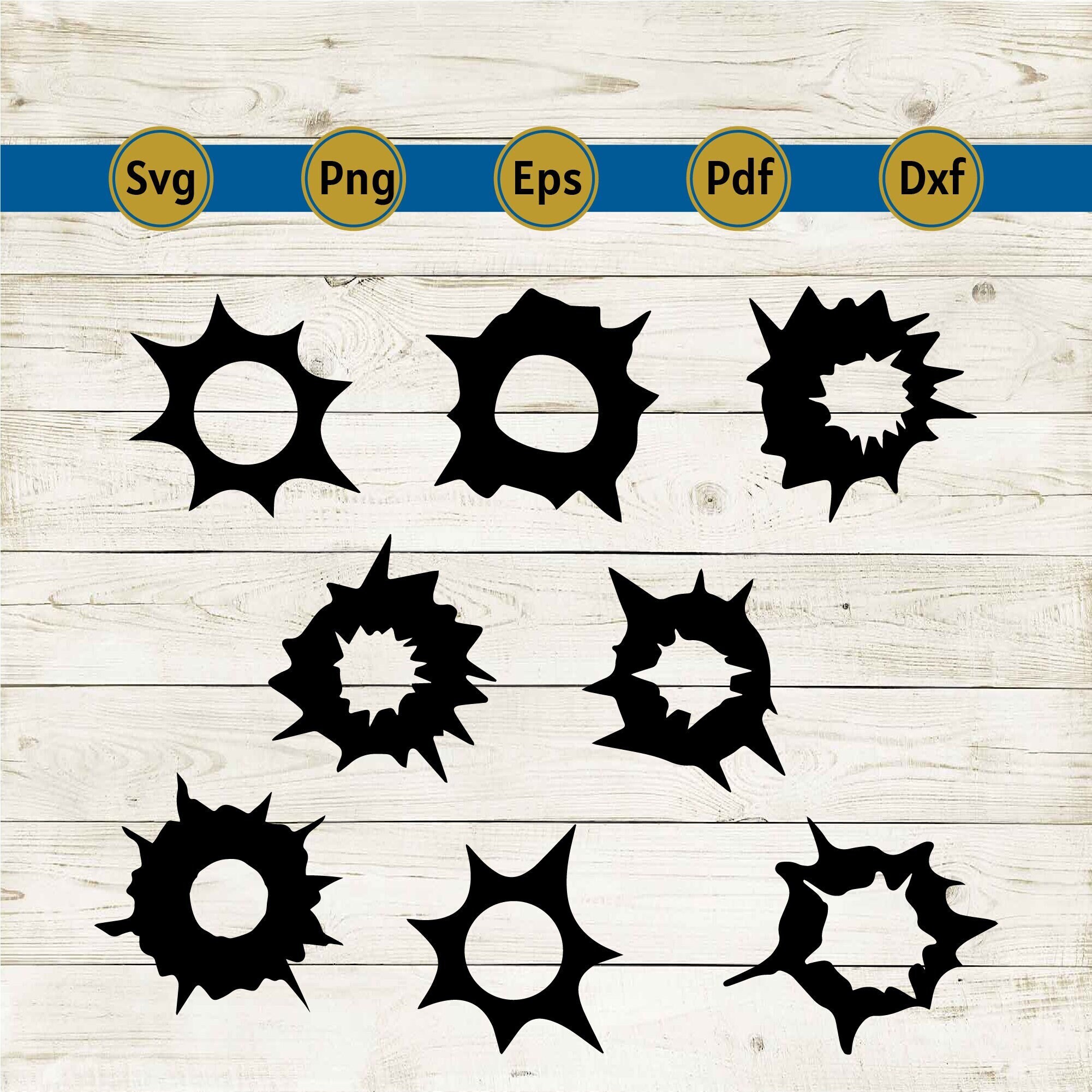 Bullet Hole Svg, Bullet Hole Png Clipart, Bullet Hole Shirt, Bullet ...