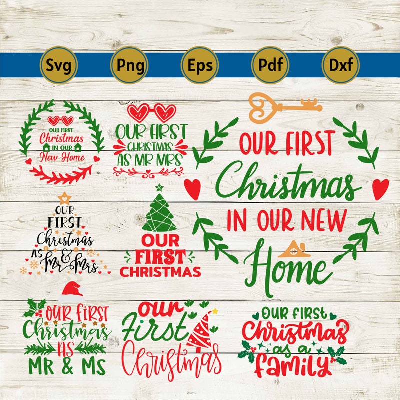 Our First Christmas Svg - Etsy