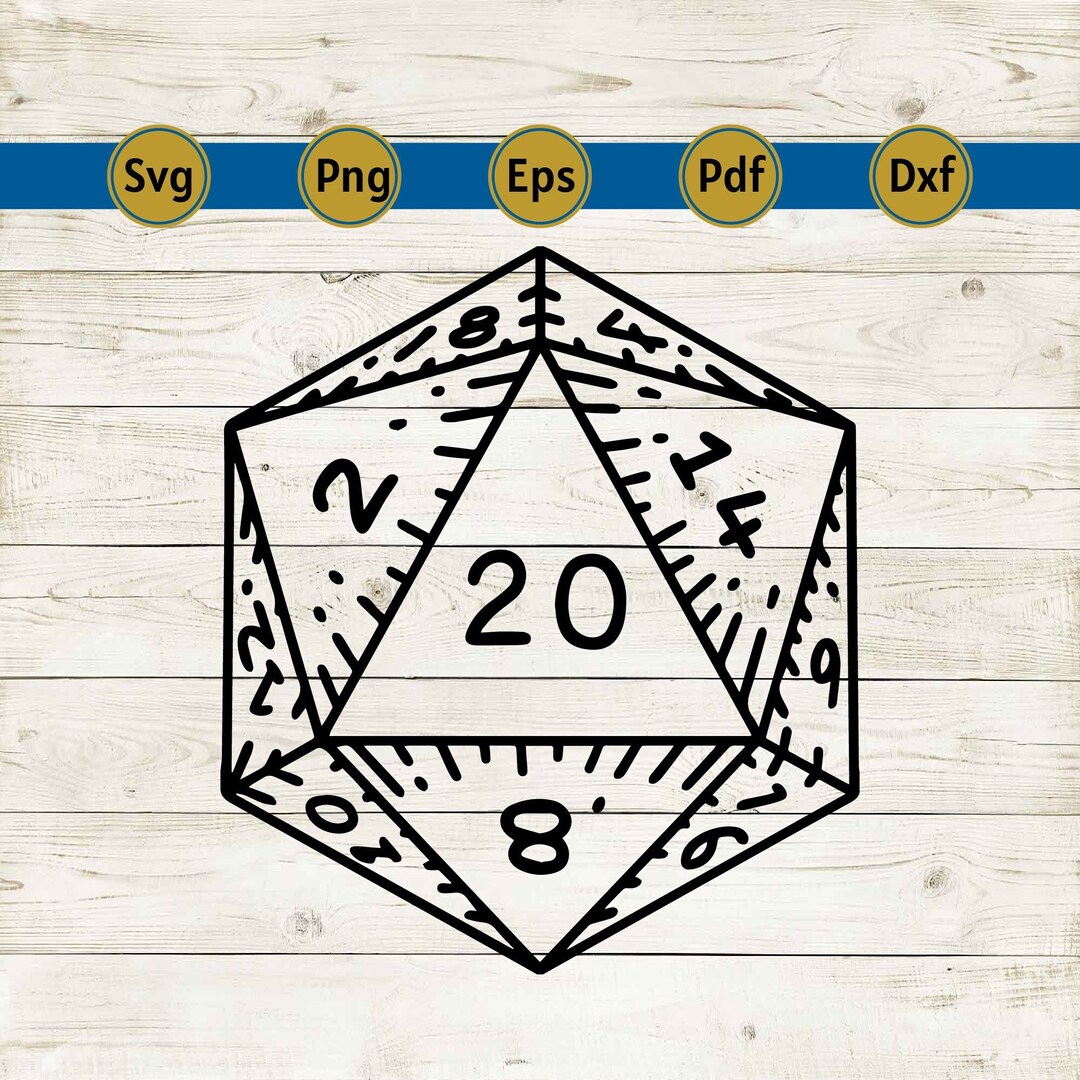 D20 Polyhedral Dice Svg, Dnd Svg, D20 Svg, Dnd Shirt, Dice Png, Bunco ...