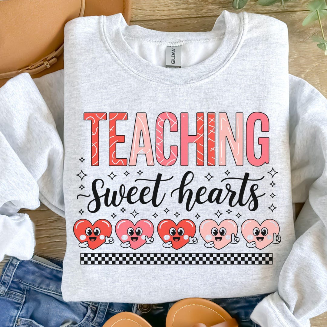 Teaching Sweethearts SVG PNG, Teacher Valentine, Valentines Shirt, Love ...