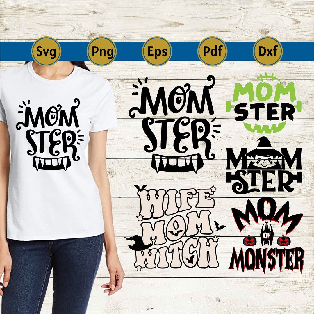 Momster Svg, Momster Shirt, Momster Decal, Momster Png, Spooky Mama Svg ...