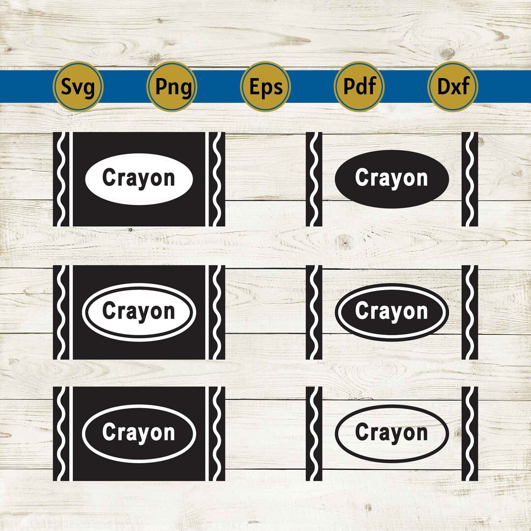 Crayon SVG Bundle | Wrapper, Costume, Halloween Designs | Cut Files for ...
