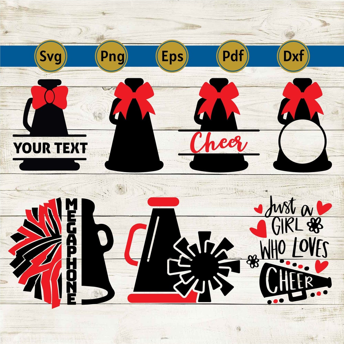 Cheer Megaphone Svg, Megaphone Svg, Cheer Svg, Pom Pom Svg, Megaphone ...