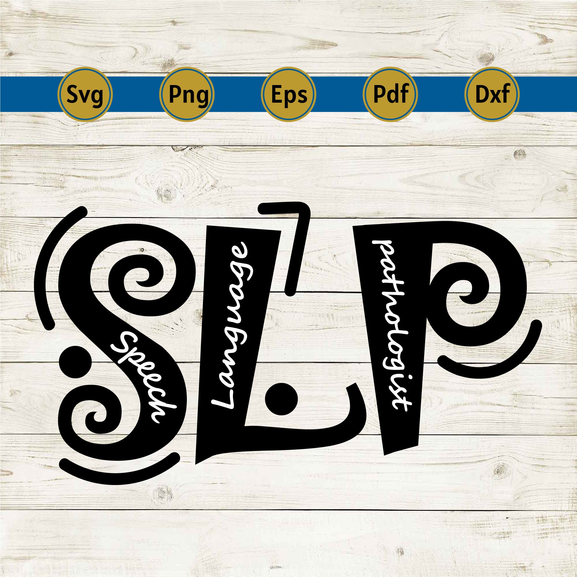 Slp Svg Slp Png Slp Clipart Speech Language Therapist Slp - Etsy