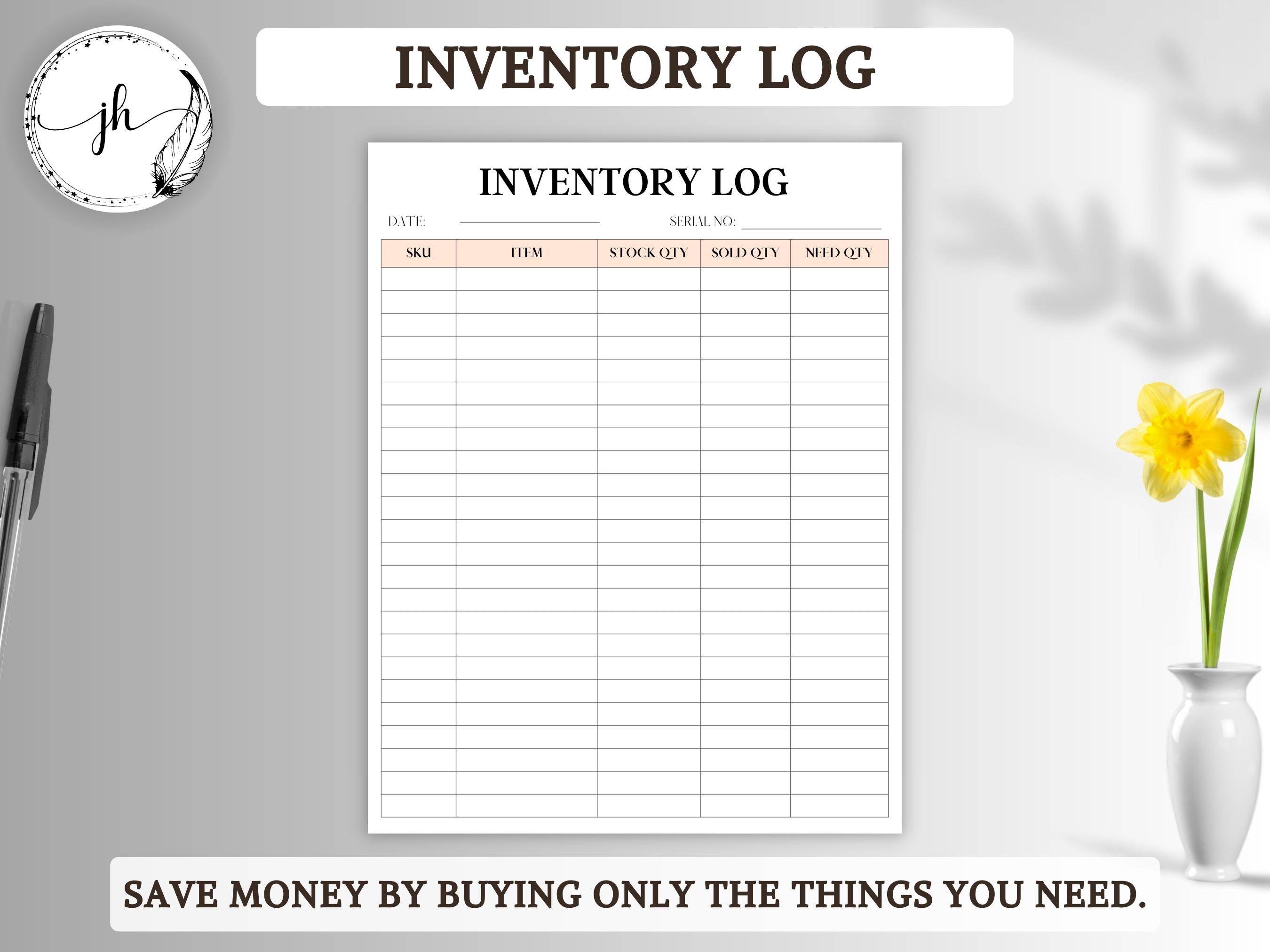 Inventory Management, Inventory Tracker, Inventory Sheet, Inventory ...