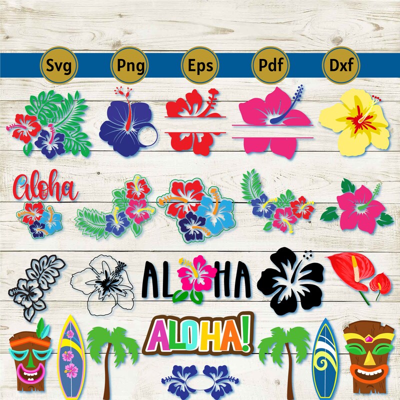 Hawaiian Svg - Etsy