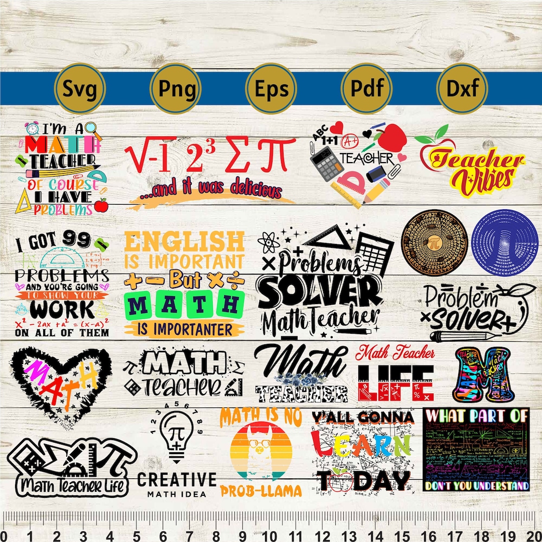 Math Teacher Svg, Math Teacher Png, Math Teacher Shirt, Teacher Svg ...