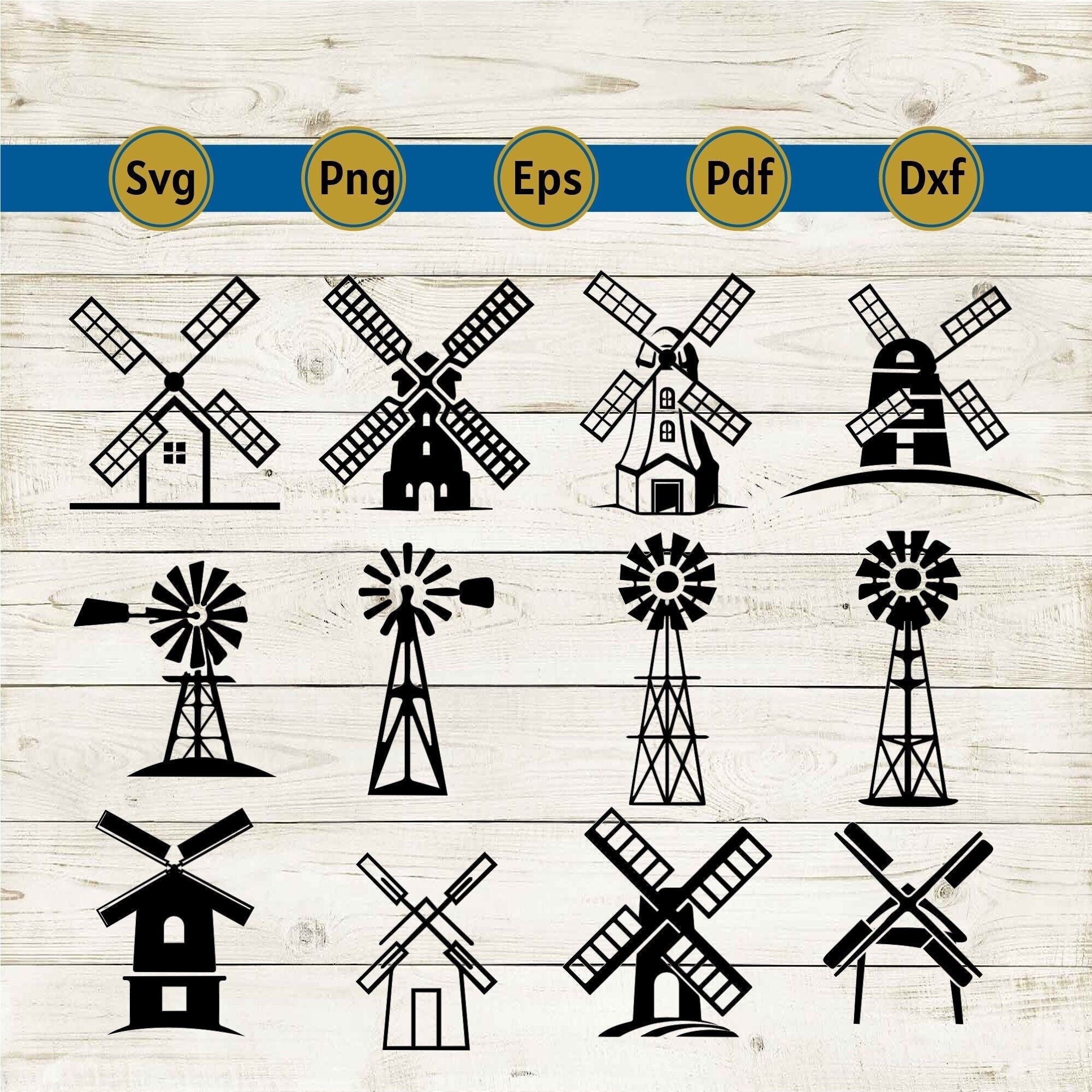 Windmill Svg, Windmill Png, Barn Svg, Windmill Wall Decor, Windmill Decor, Farm Life Svg ...