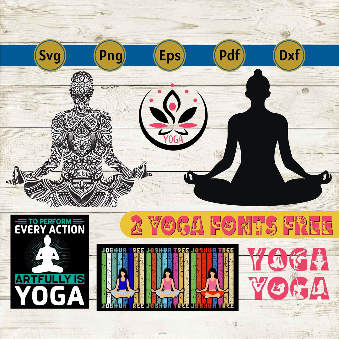 Yoga Svg Bundle, Yoga Pose Svg, Buddha Svg, Yoga Svg, Meditation Svg ...