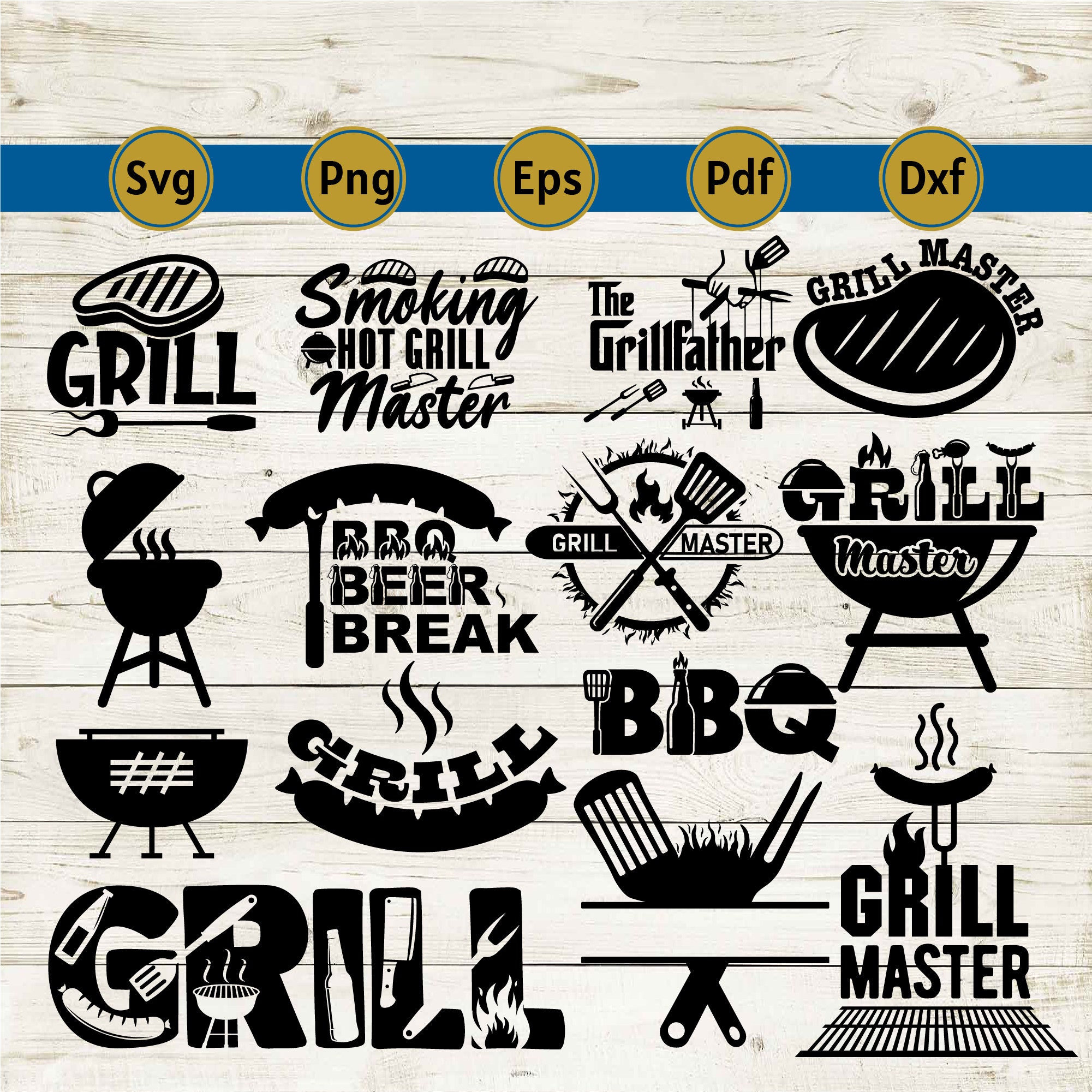 Grill Svg Bbq Svg Grilling Svg Cooking Svg Chef Svg - Etsy