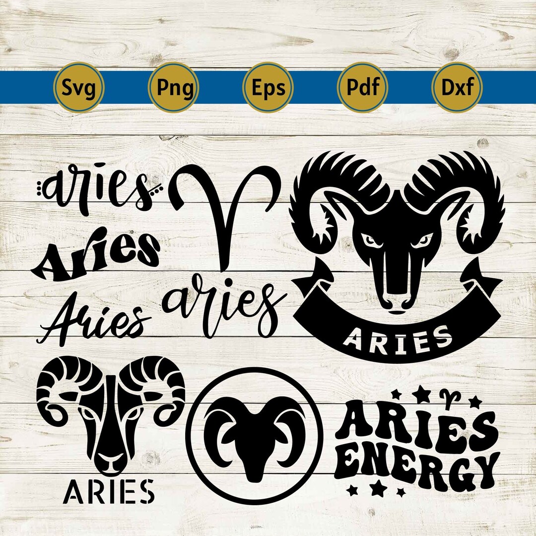 Aries Zodiac Sign SVG - High-quality SVG for Aries Memorabilia and ...