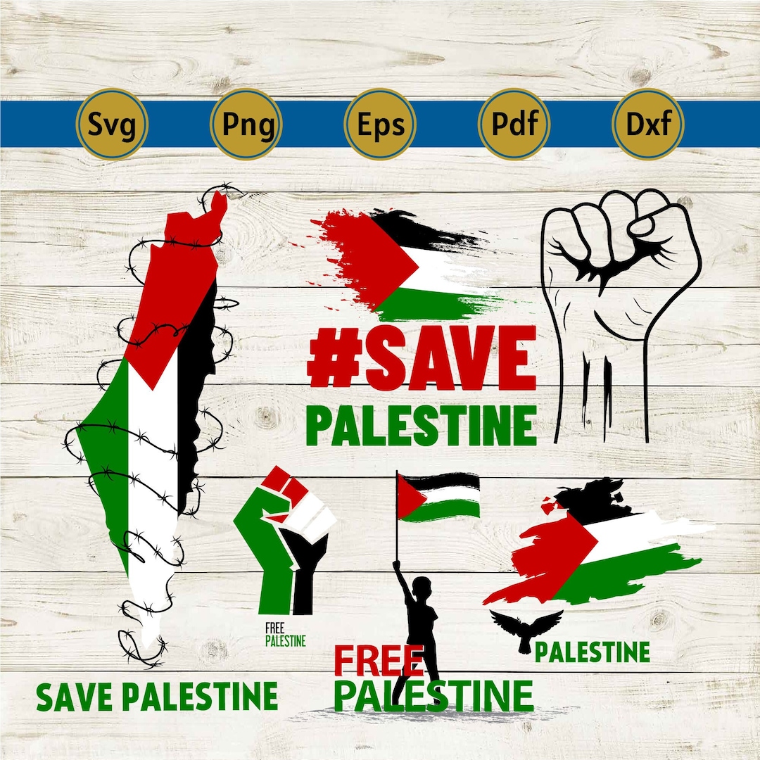 Svg map of palestine