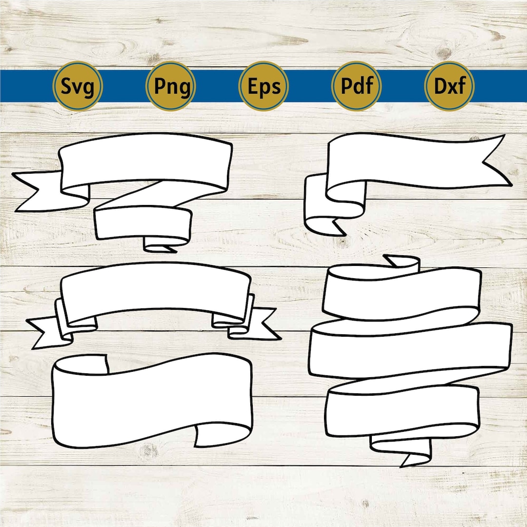 Banner Svg, Banner Png Clipart, Banner Template Svg, Ribbon Scroll ...