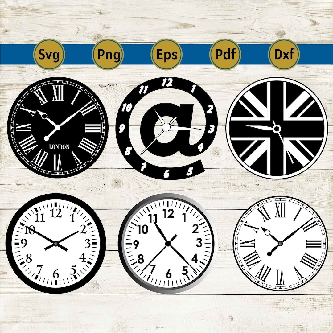 Clock Face Svg, Clock Svg, Clock Png, Clock Clipart, Clock Shirt Print ...