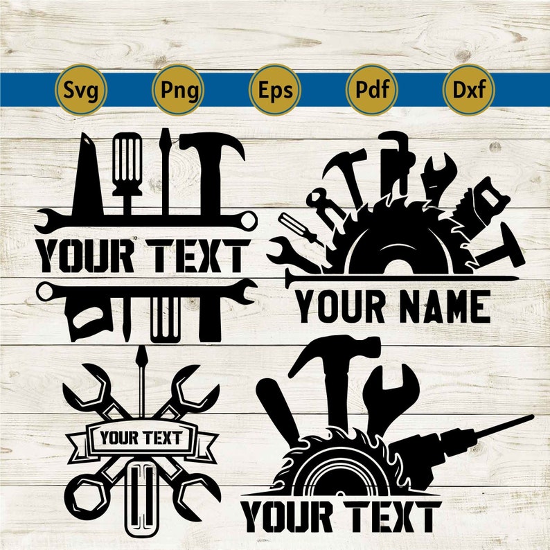 Custom Handyman Split Monogram Svg, Carpenter Svg, Mechanic Svg, Tools ...
