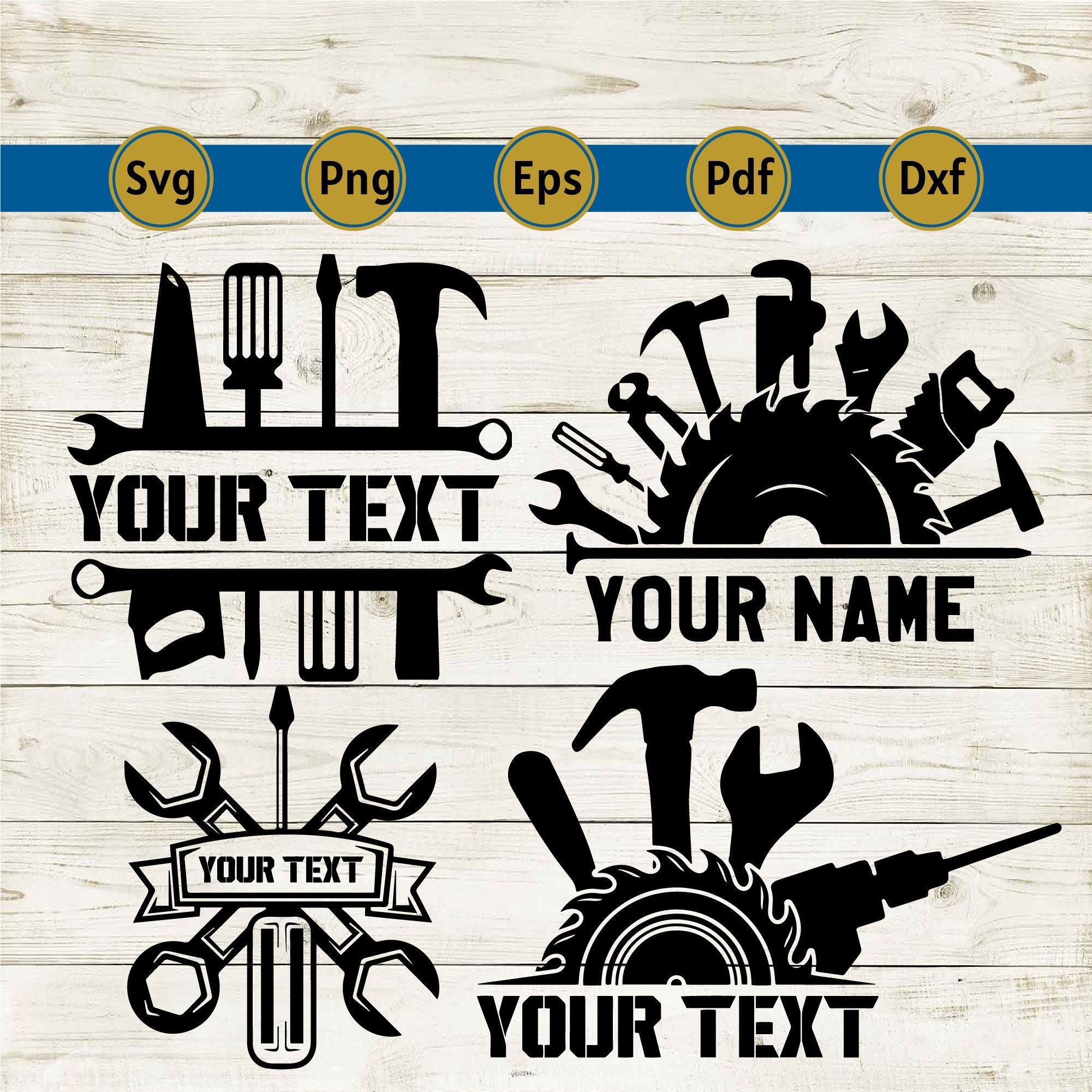 Custom Handyman Split Monogram Svg, Carpenter Svg, Mechanic Svg, Tools ...