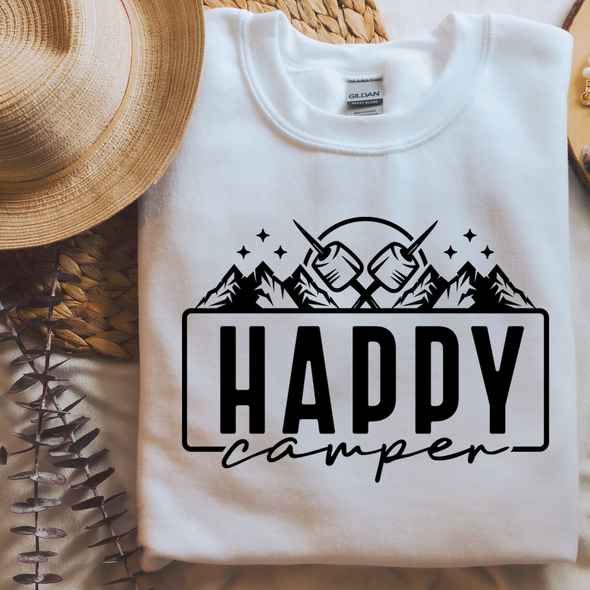 One Happy Camper Happy Camper Svg Camp Fire Svg Camping - Etsy