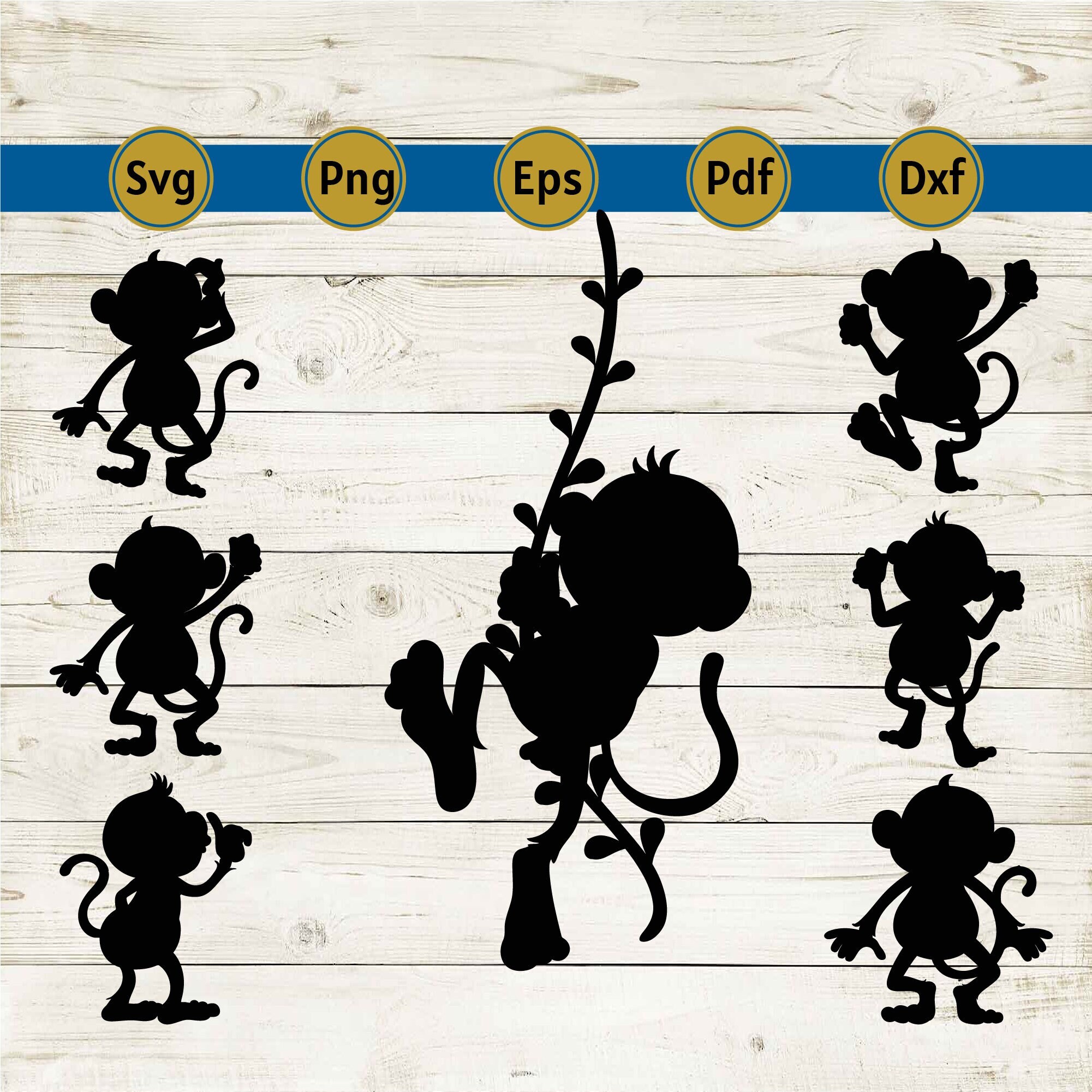 Monkey Svg, Monkey Png, Monkey Clipart, Monkey Shirt, Monkey Print ...