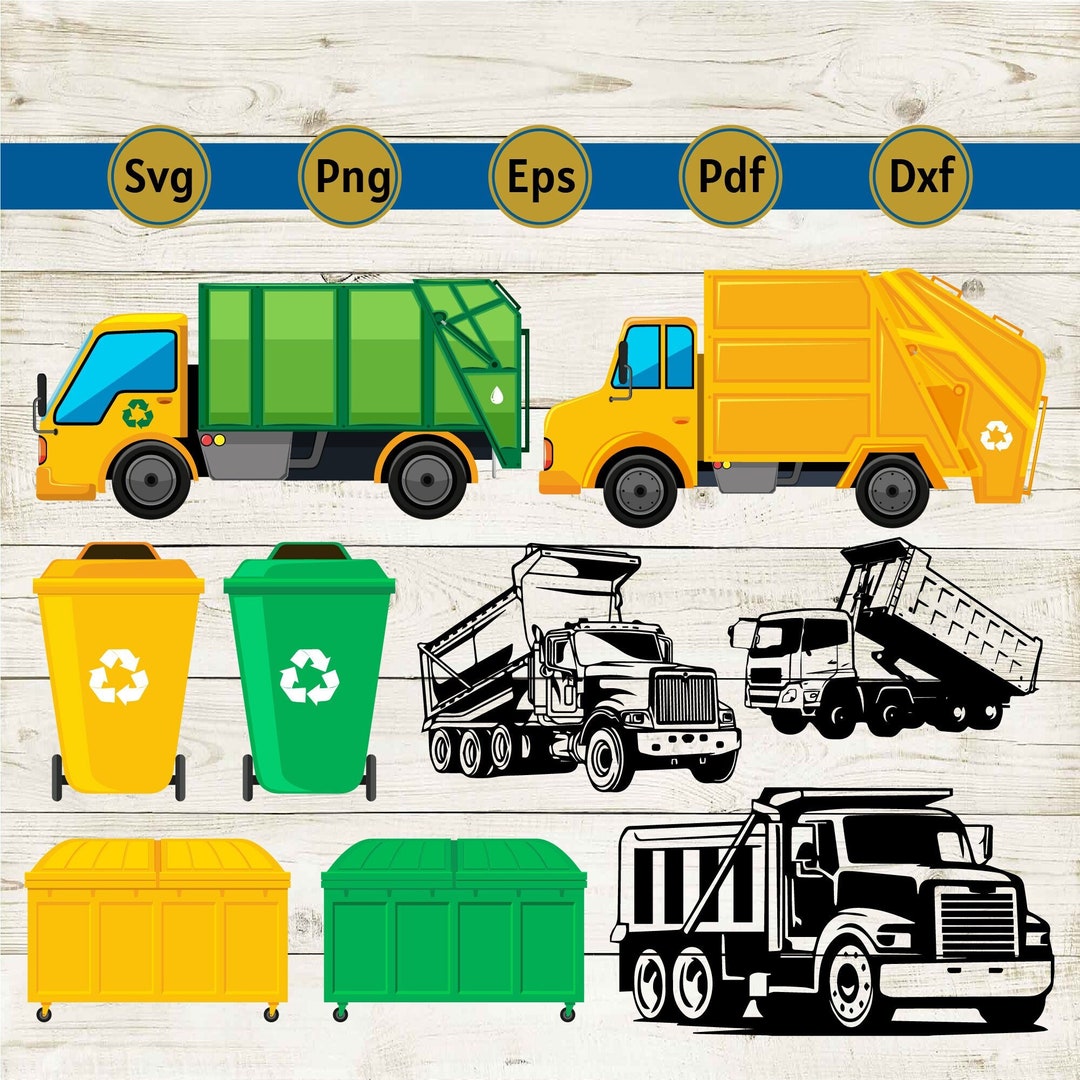 Garbage Truck Svg, Garbage Truck Png, Garbage Truck, Trash Truck Svg ...