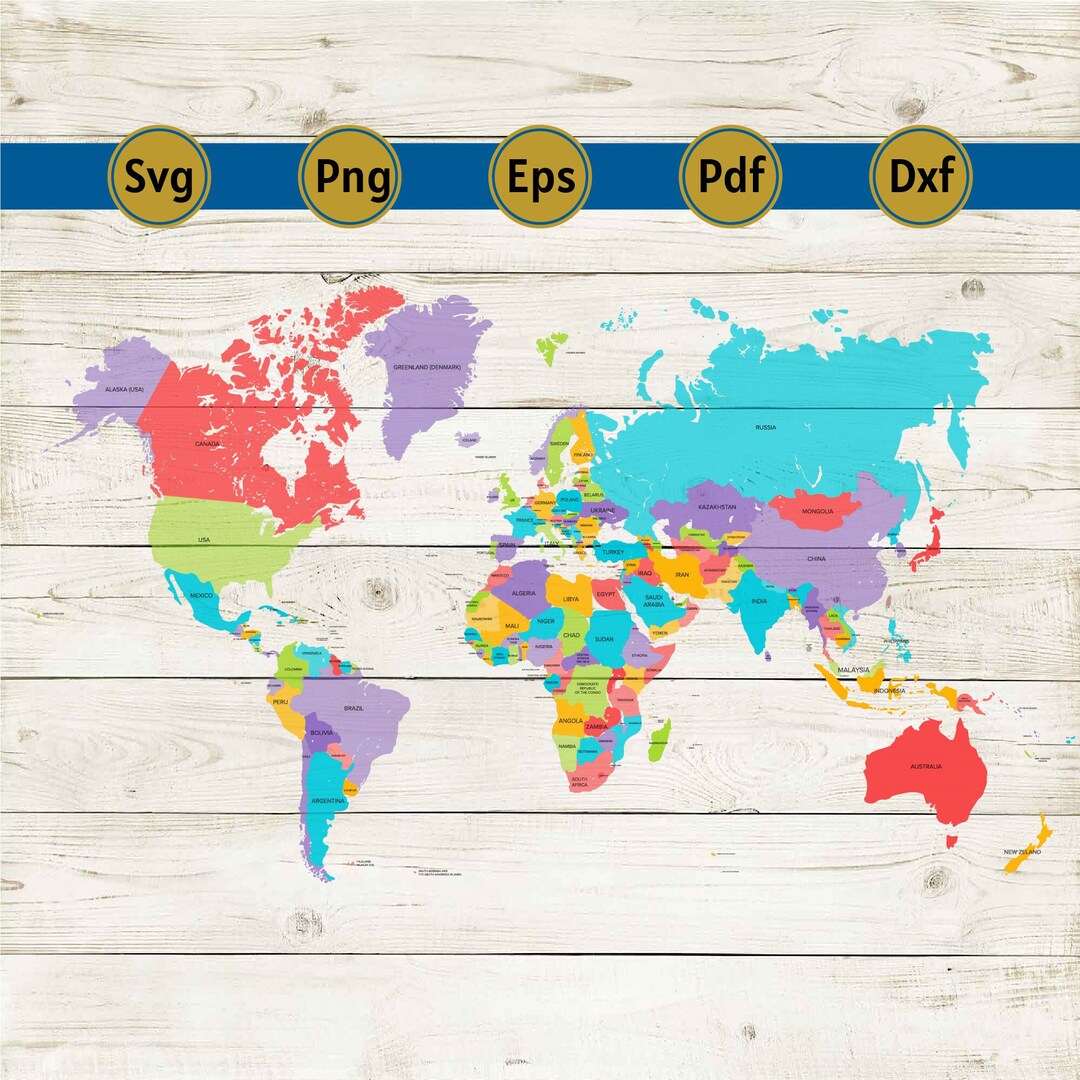 World Map Svg, World Map Laser, World Map, Map of the World, World Map ...