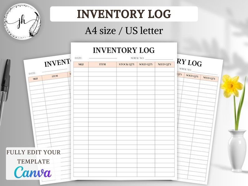 Inventory Management, Inventory Tracker, Inventory Sheet, Inventory ...