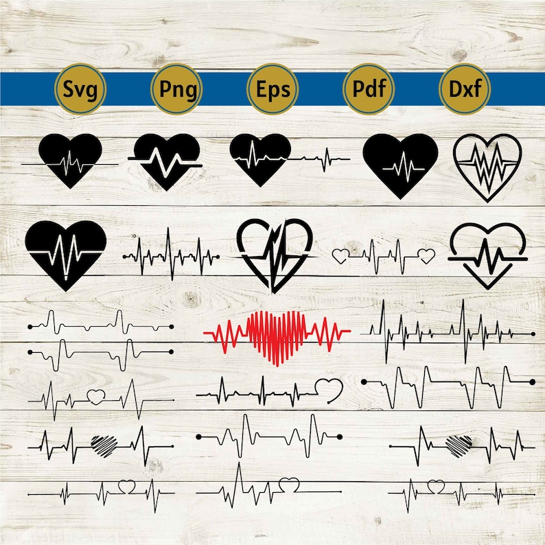 Heart Beat Svg, Healthcare Svg, Ekg Svg, Cardiogram Pulse, Stethoscope ...