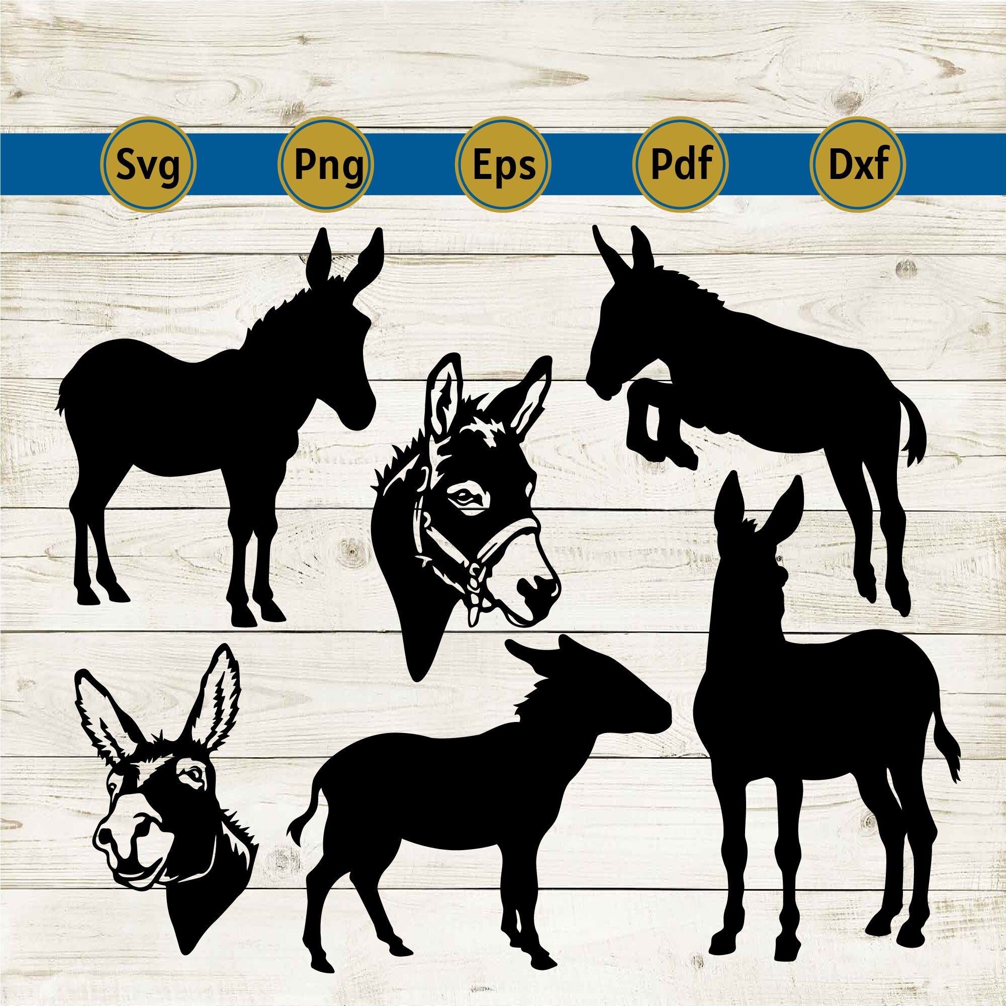 Silueta de burro svg, burro png, imágenes prediseñadas de burro, camisa ...