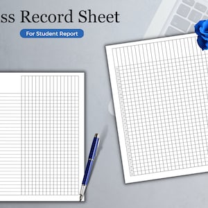 Printable Class Record and Attendance Sheet | Teacher Gradebook ...
